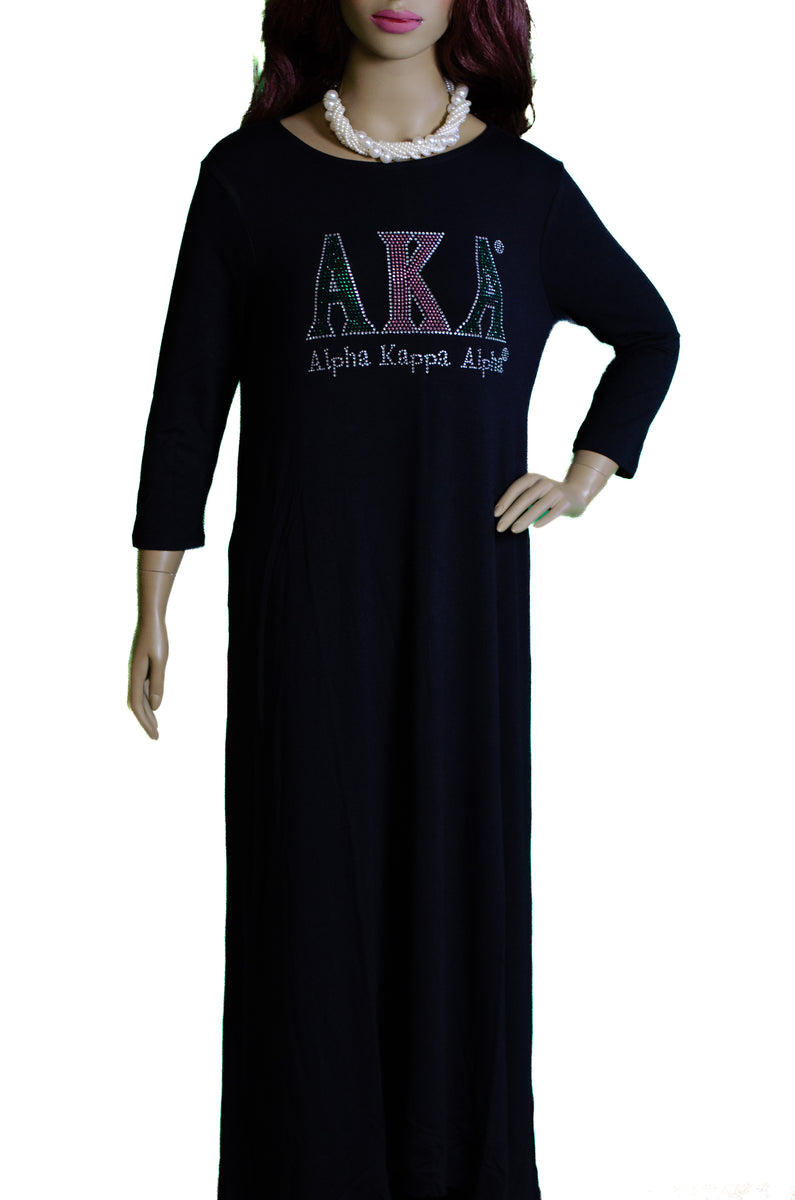 AKA Short Sleeve Maxi Dress – Soror Bling