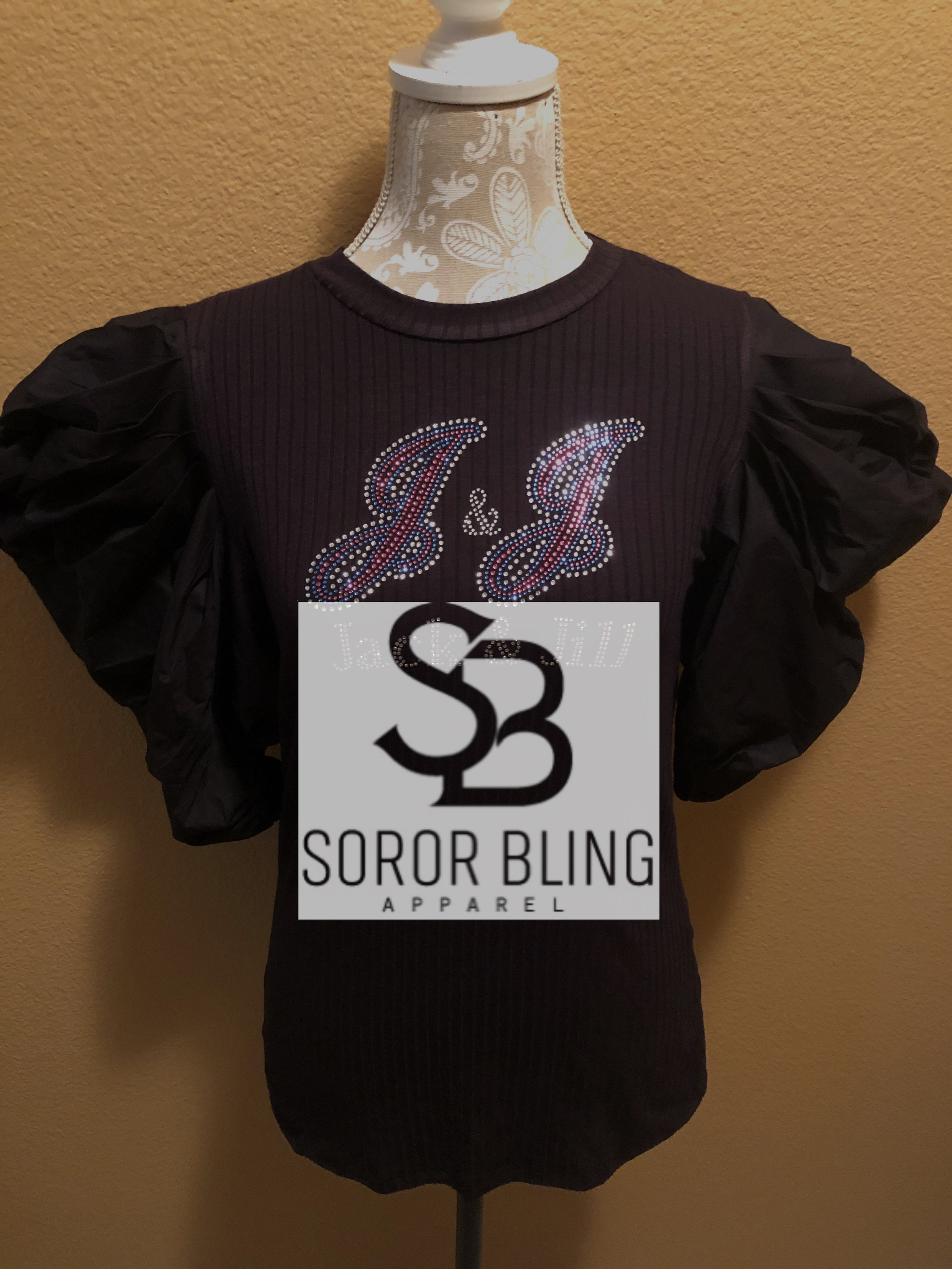J & J Short Puff Sleeve Top – Soror Bling J & J Short Puff Sleeve Top – Soror Bling